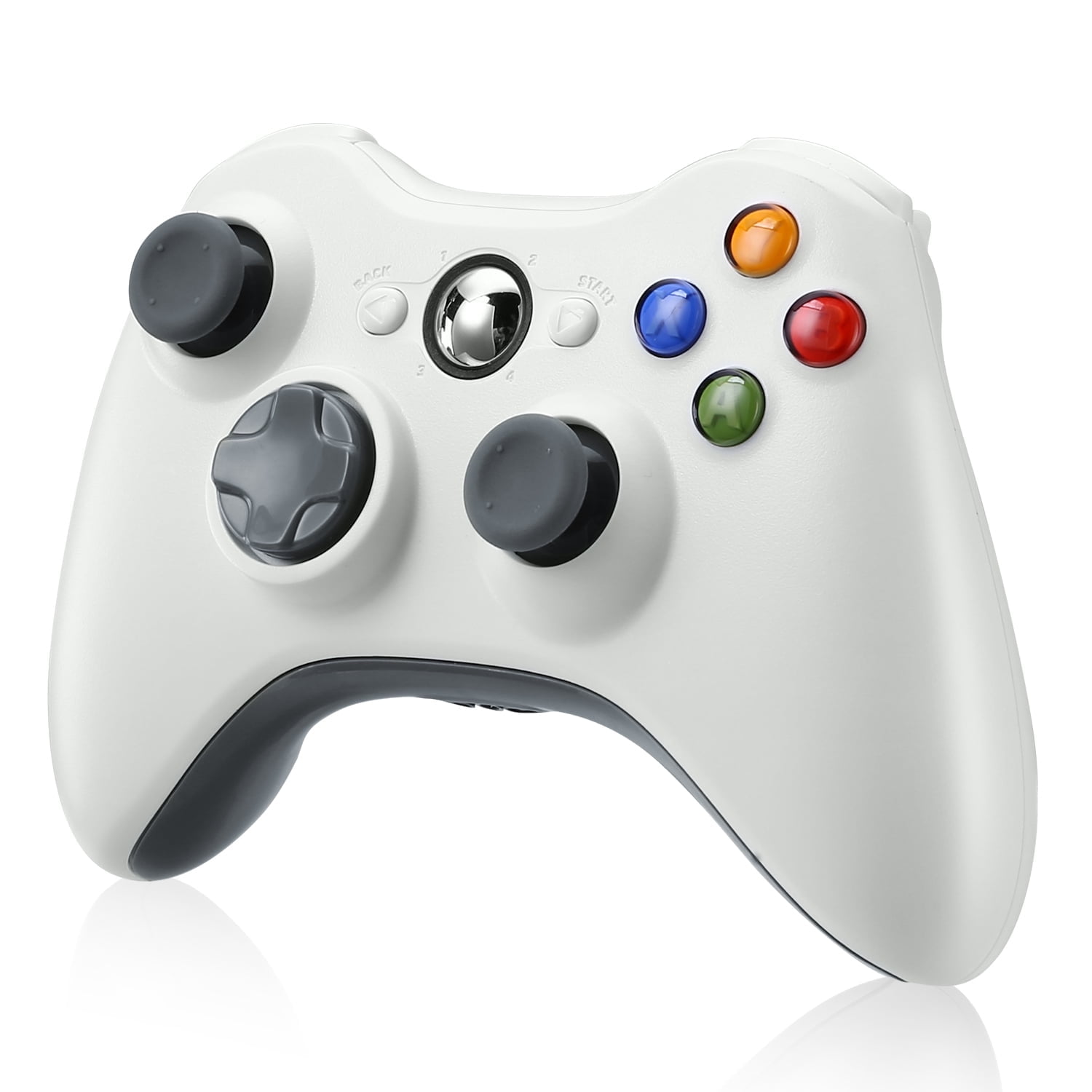 Para el Controlador Inalámbrico Microsoft Xbox 360 (Blanco) | Lider