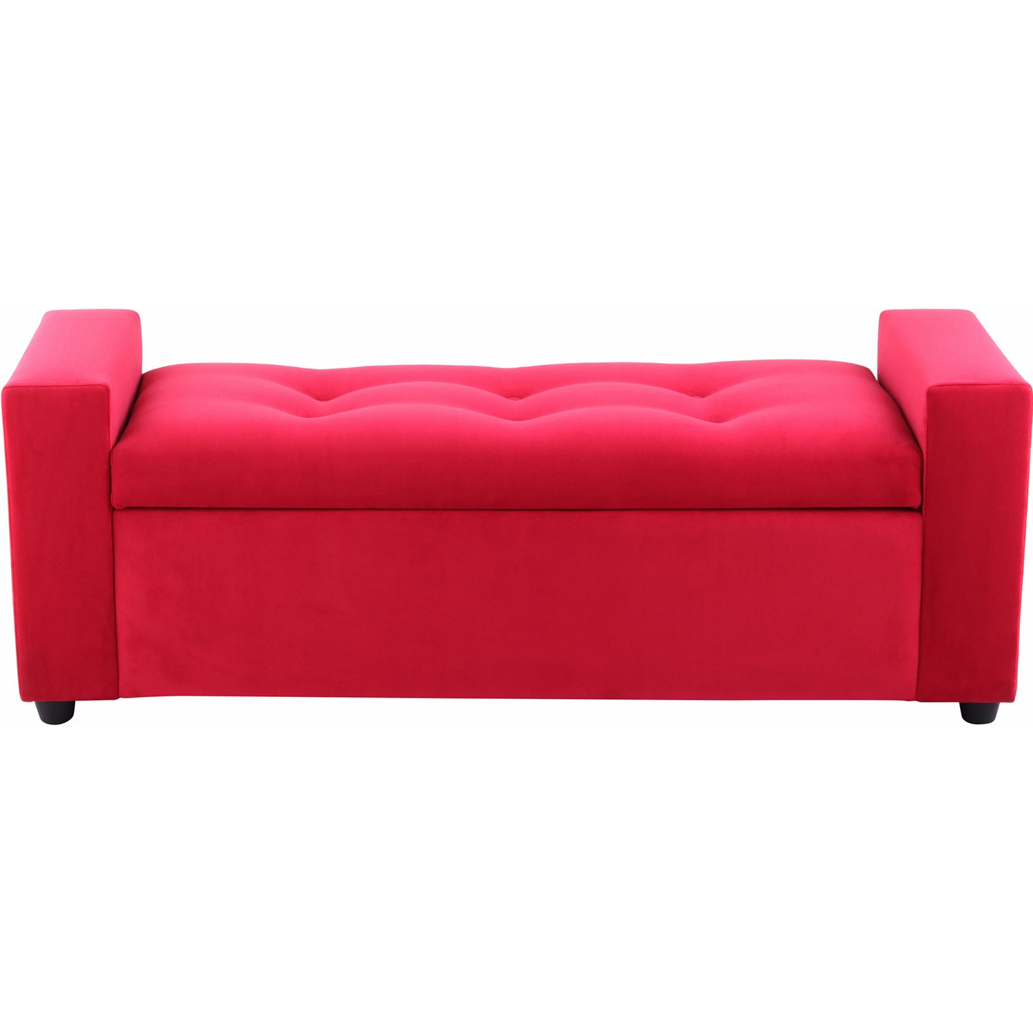 Banqueta Baul Lawin 2c Felpa 30 Rojo | Lider
