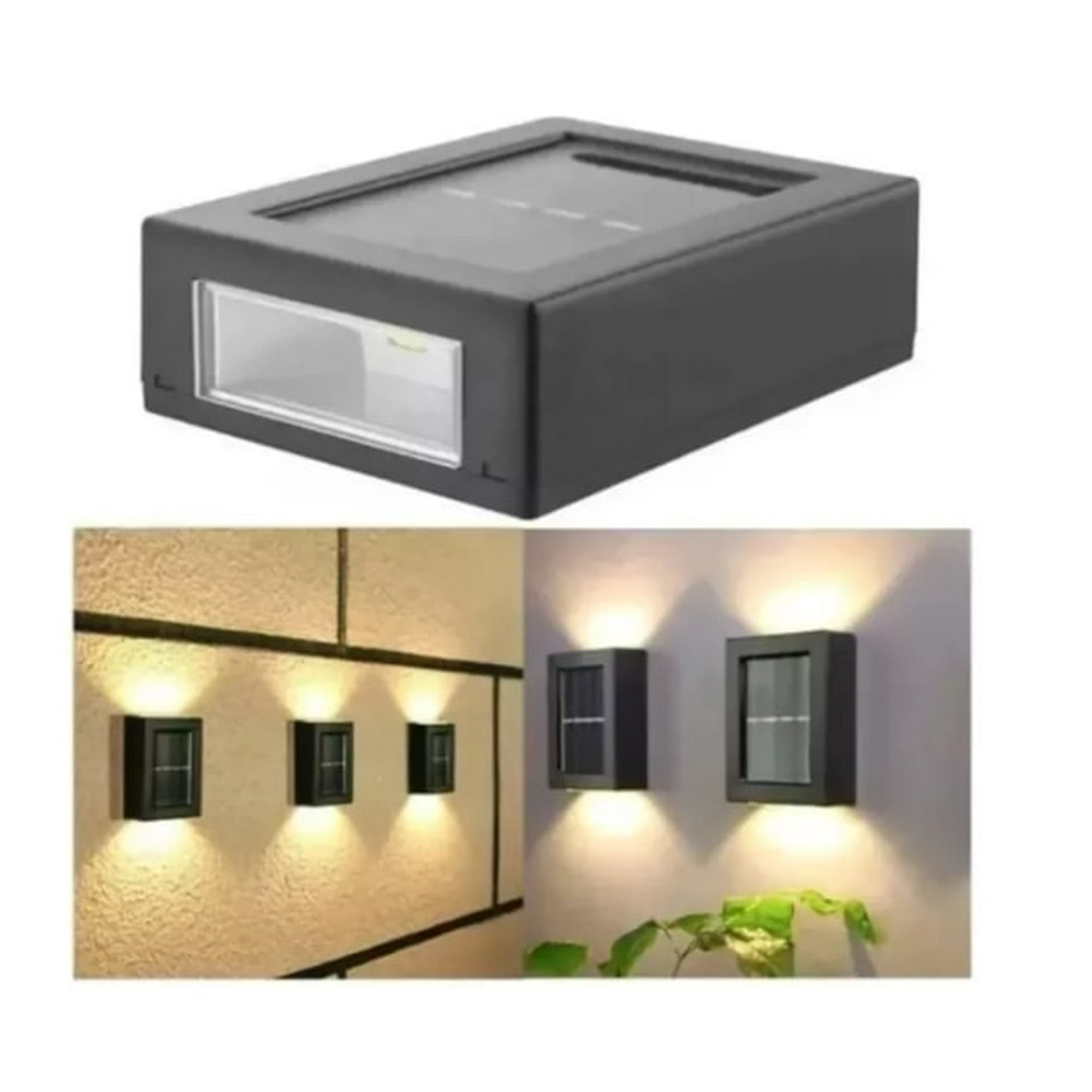 Foco Muro Aplique Led Solar Jardín Exterior Impermeable | Lider