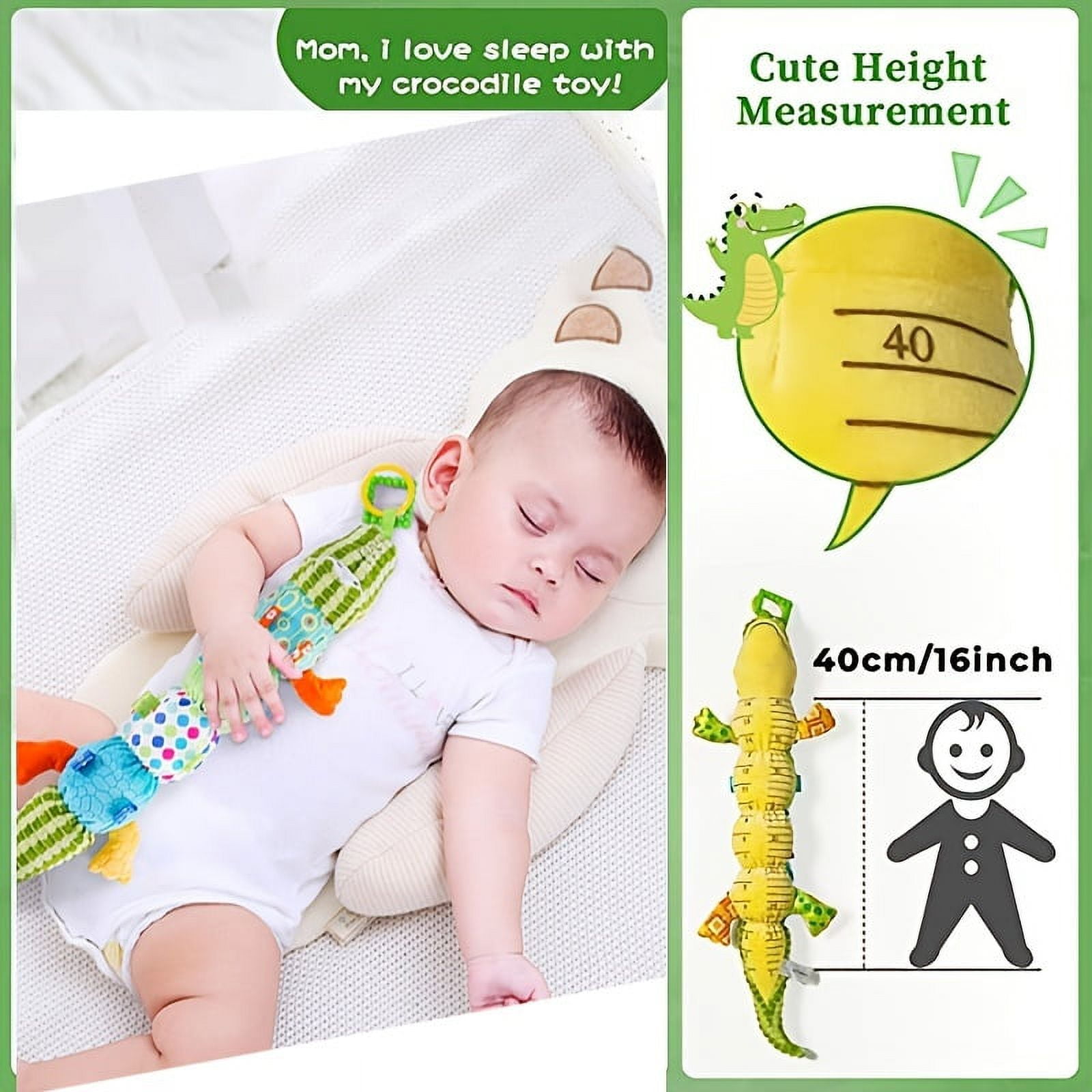 Crocodile Comfort Toys, Baby Height Ruler Dolls, 0-3 Years Old Baby ...