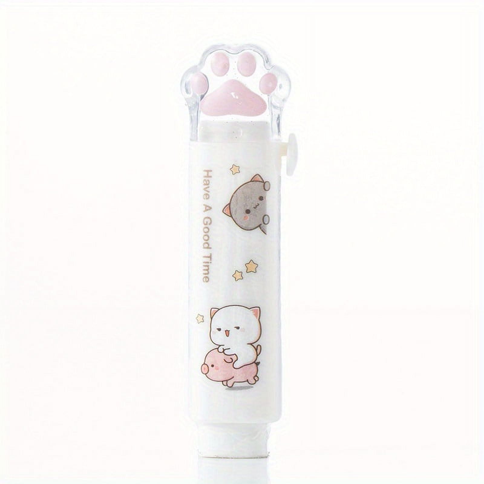 Cute Cat-Themed Portable Eraser - No Crumbs, Perfect for Kids School ...
