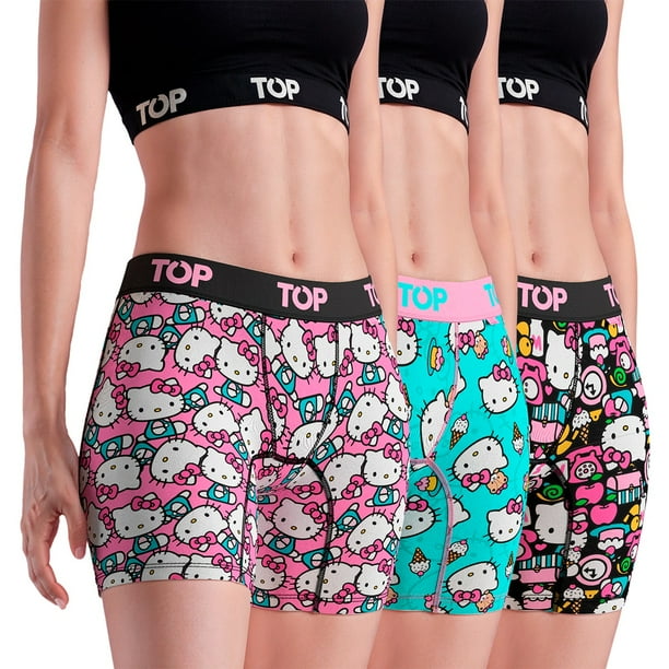 Bóxer Medio Mujer Algodón Pack 3 Hello Kitty C1 TOP | Lider
