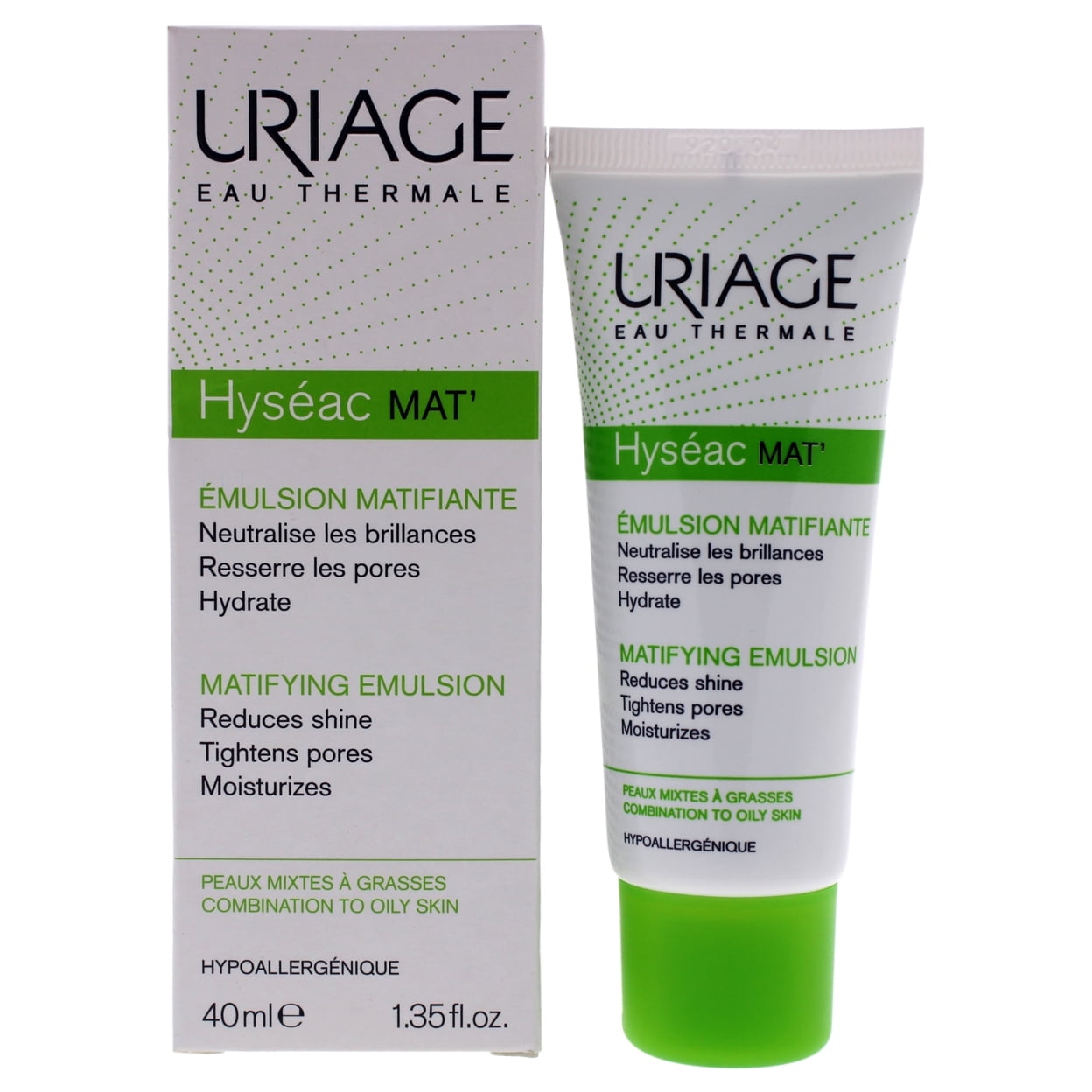 Emulsión Matificante Hyseac Mat de Uriage para Unisex - Tratamiento de ...