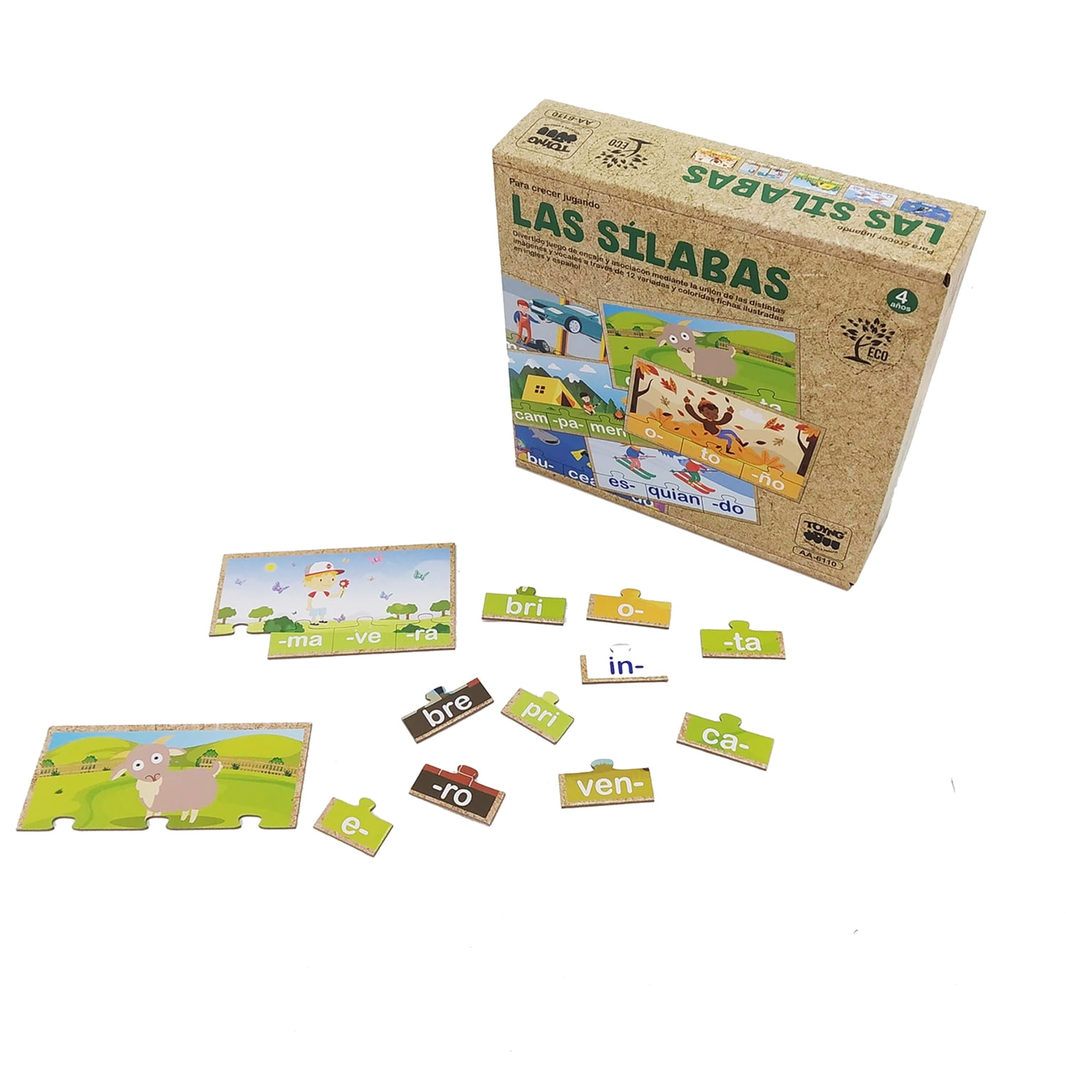 Juego de Mesa Ecológico Silabas - Toyng | Lider