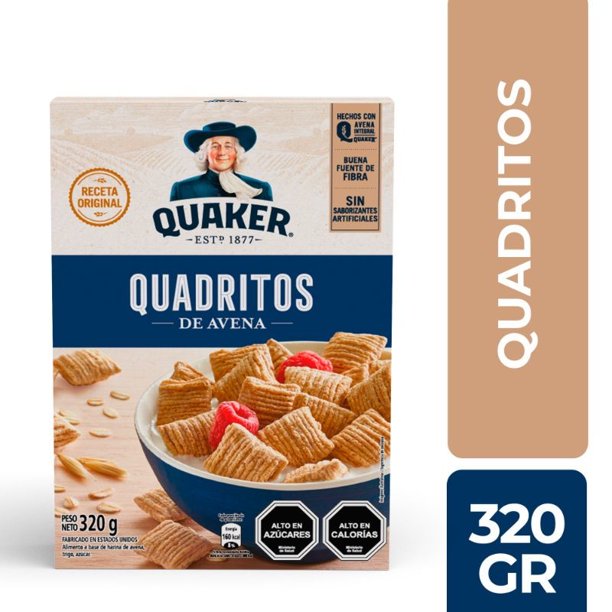 Cereal de Avena Quadritos Original, 320 g | Lider