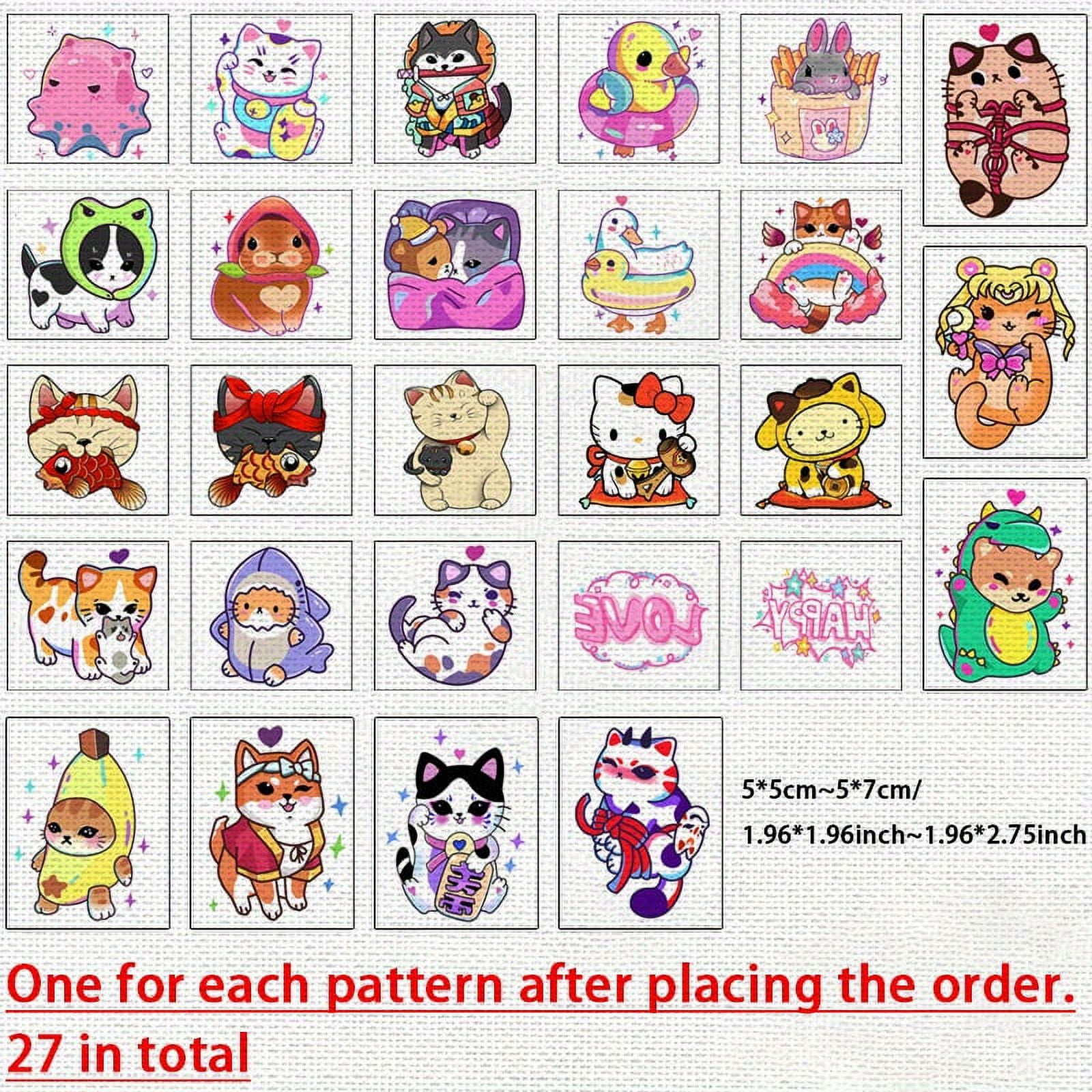 Cute Cartoon Cosplay Tattoo Stickers - Set of 27 Waterproof and Long ...