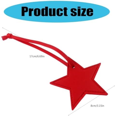 Identificador De Equipaje Meibaoge Estrella Cuero 17X8 Cm