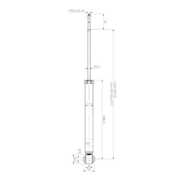 Kits Amortiguadores Hyundai Getz 2003 Trasero 343398 (par) negro | Lider