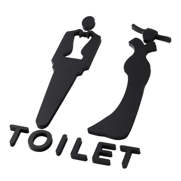 Letrero Para WC, Letrero Para Baño, Decoración, Tablero, Señalización ...