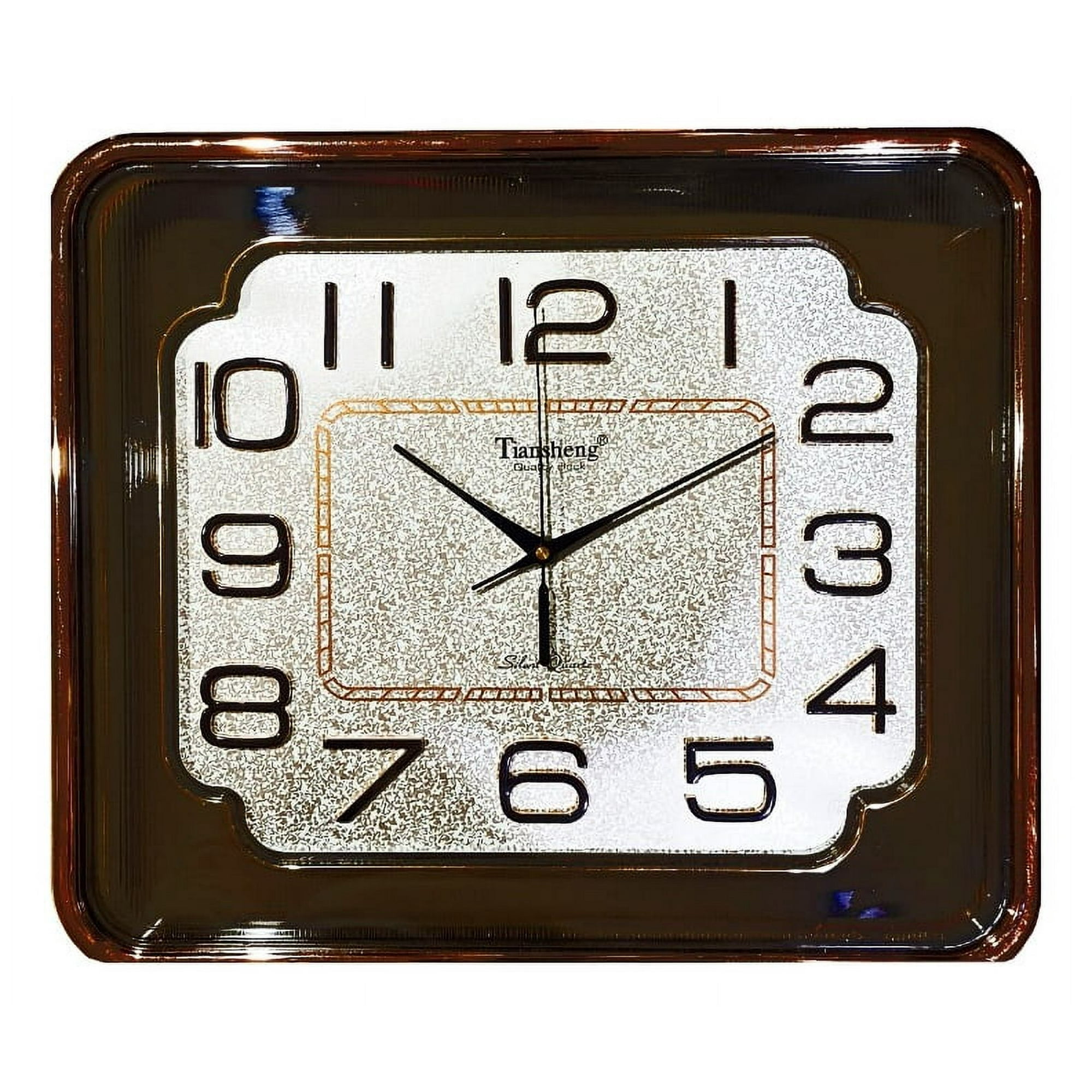 Reloj Pared Grande Cuadrado 43cm Mural Decorativo Silencioso | Lider