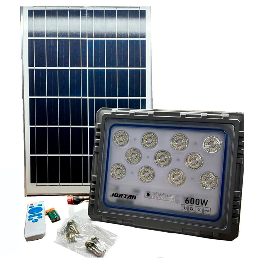 Foco Led Con Panel Solar Iluminación Para Exterior 600W | Lider