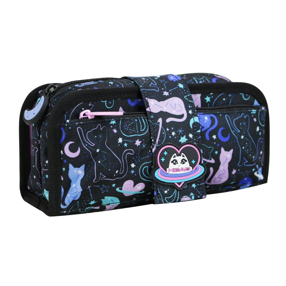 Estuche Infantil Mujer Cherry Space Cat Negro Head | Lider