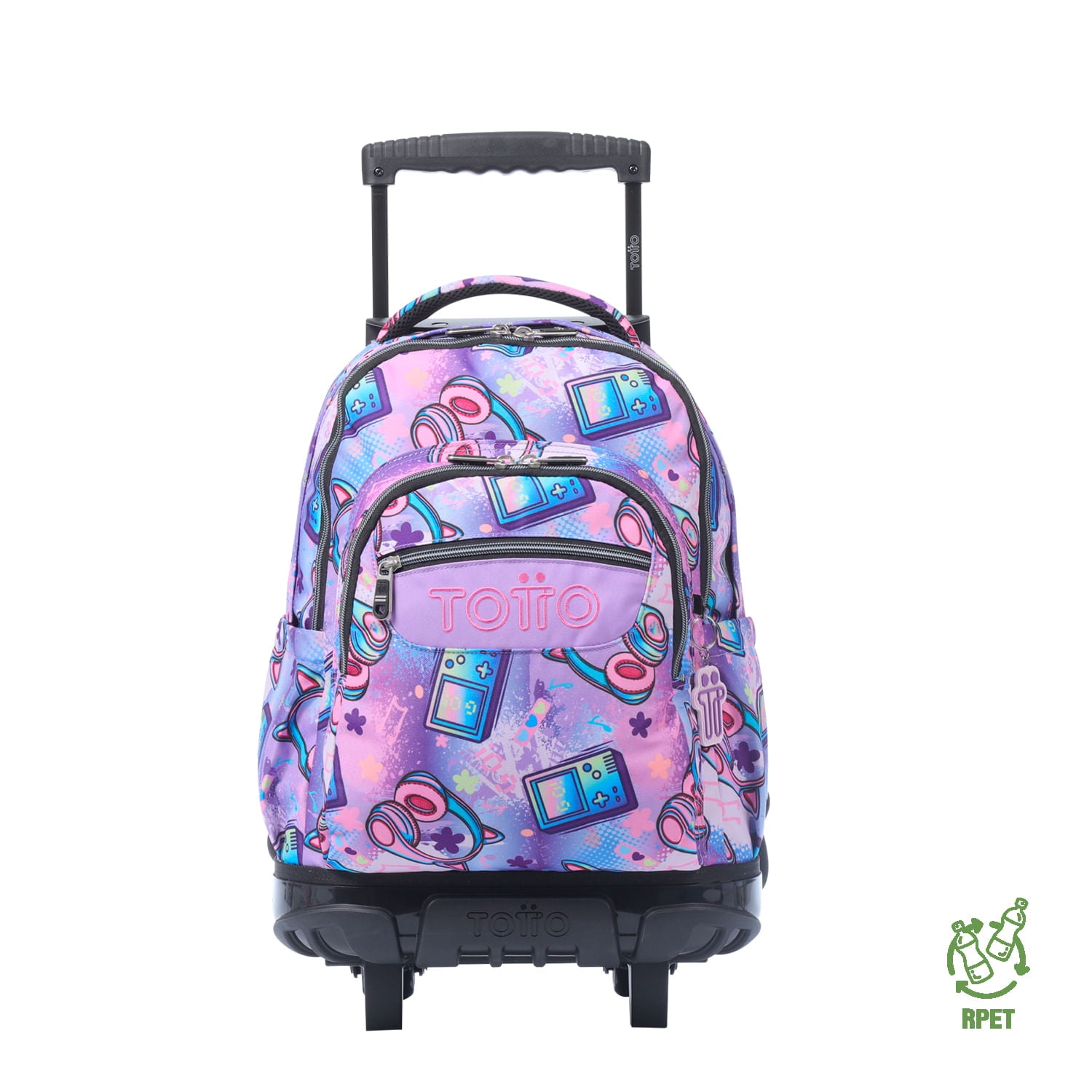 Mochila Escolar con Ruedas Bomper Renglon Meowsical | Lider