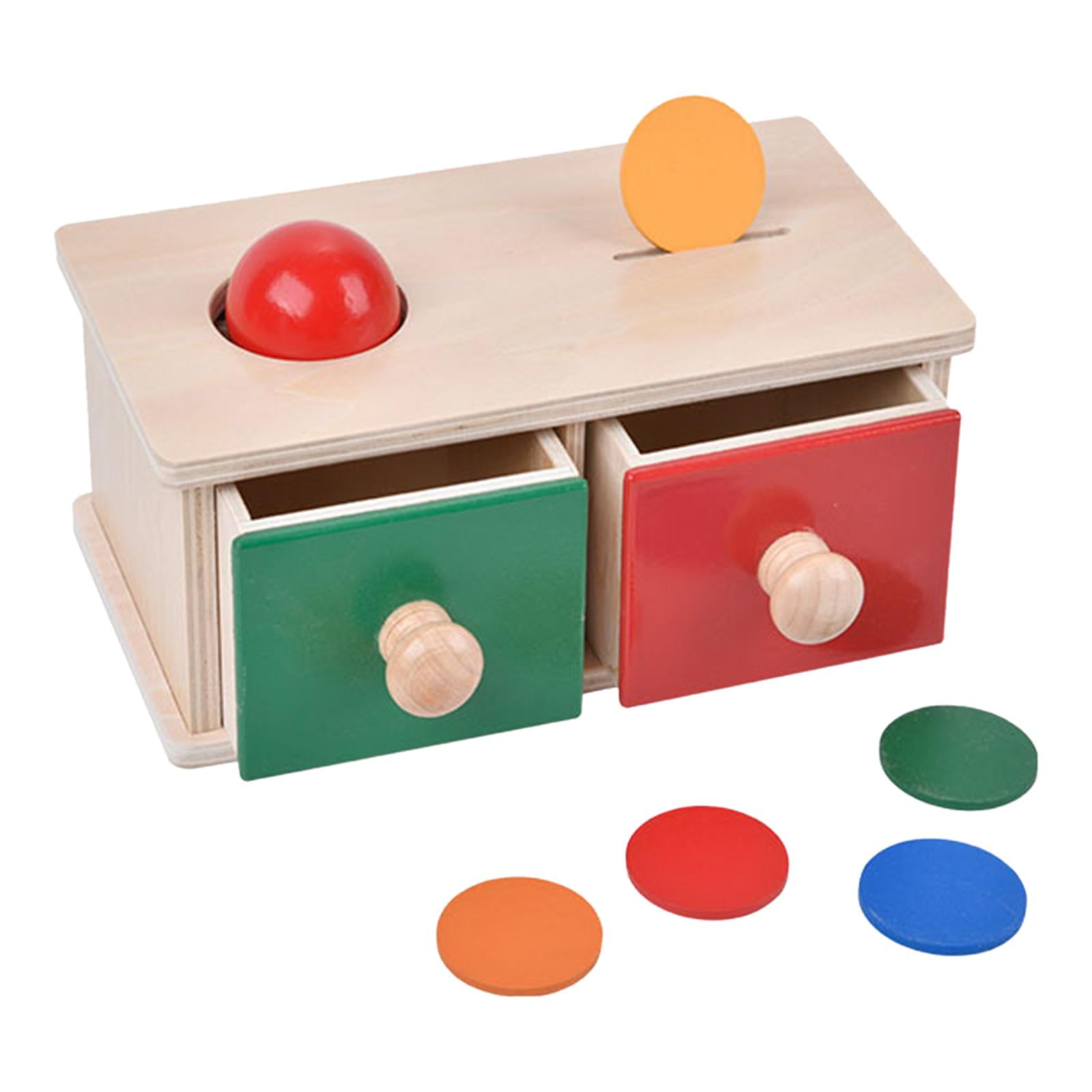 Ball Drop Box Herramientas Educativas Forma A Juego De Madera Para ...