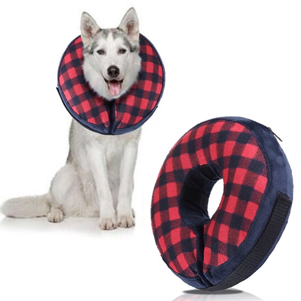 Cono para perros después de la cirugía, collar inflable protector ...
