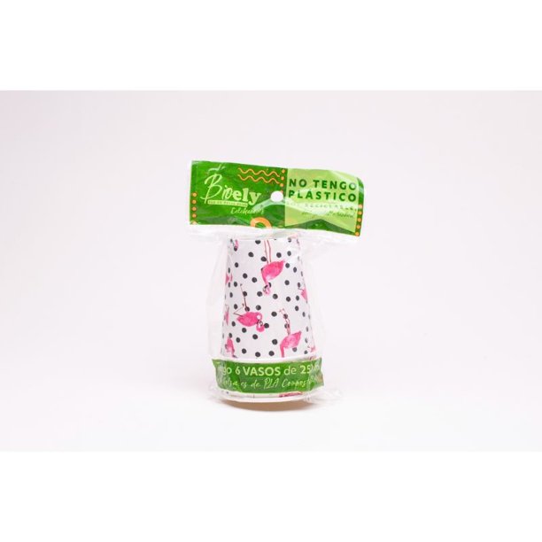 Vaso Cartón 250 ml Flamenco | Lider