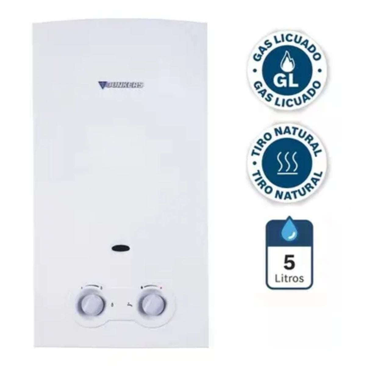 Calefont 5 Litros Ionizado Junkers Gas Licuado | Lider