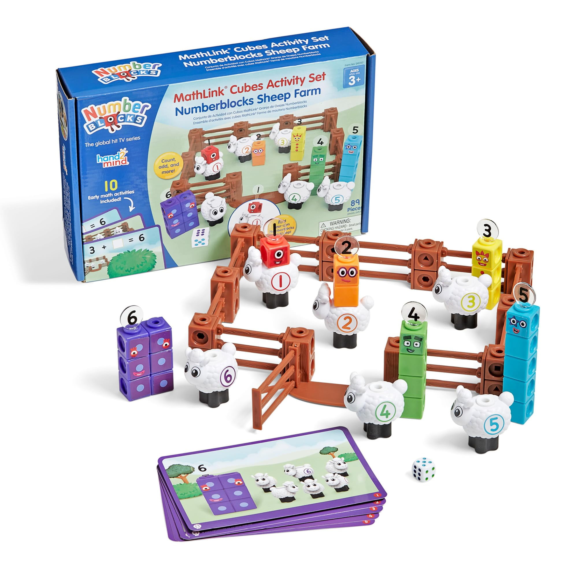 Conjunto de actividades hand2mind Numberblocks Sheep Farm MathLink ...