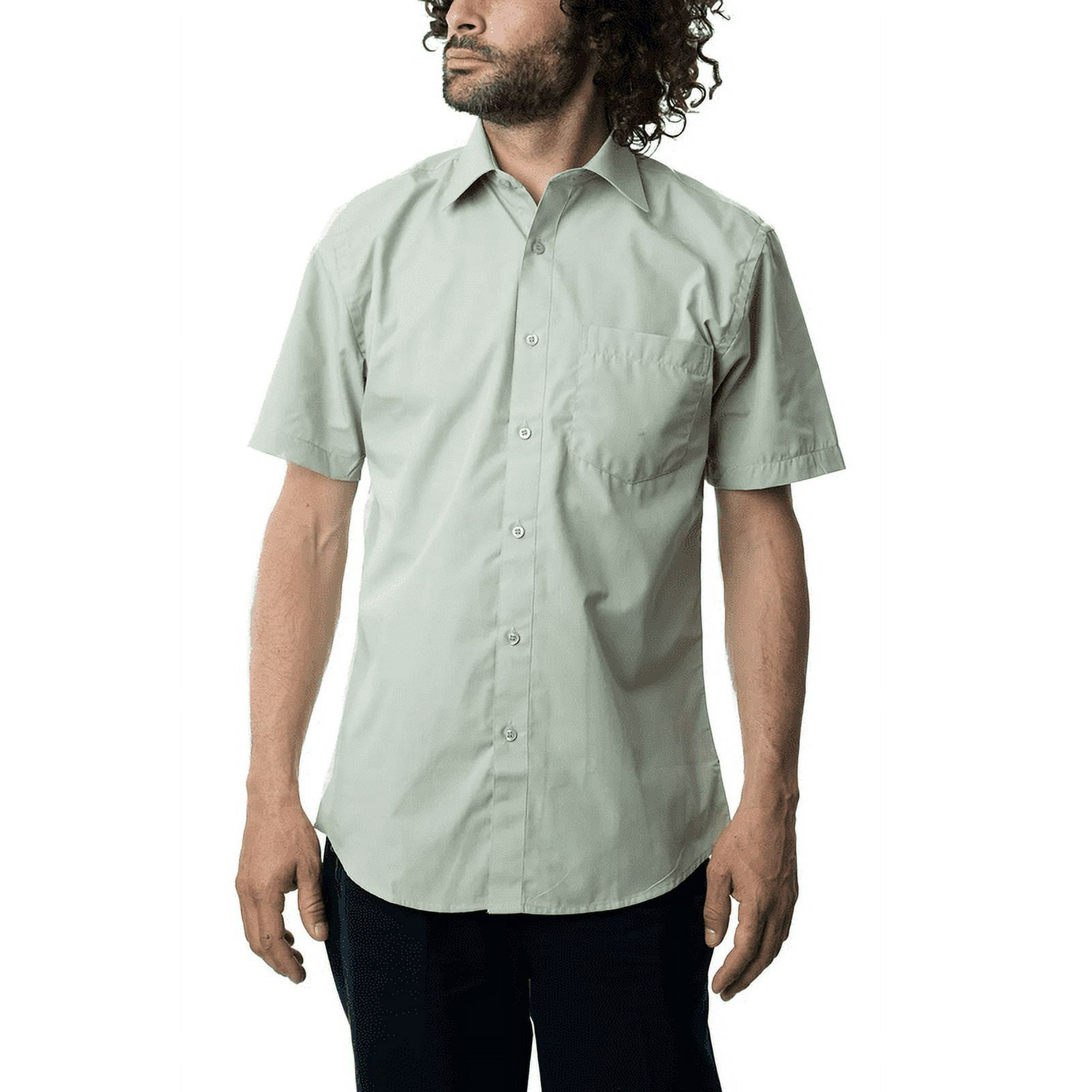 Camisa Lisa Manga Corta Talla 50 Hombre | Lider