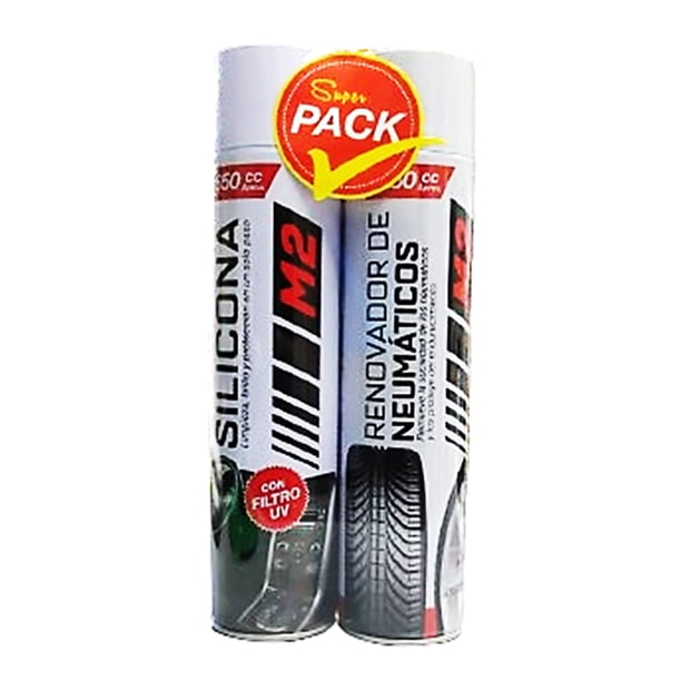 Pack Silicona Tradicional + Renovador de Neumático 650cc | Lider