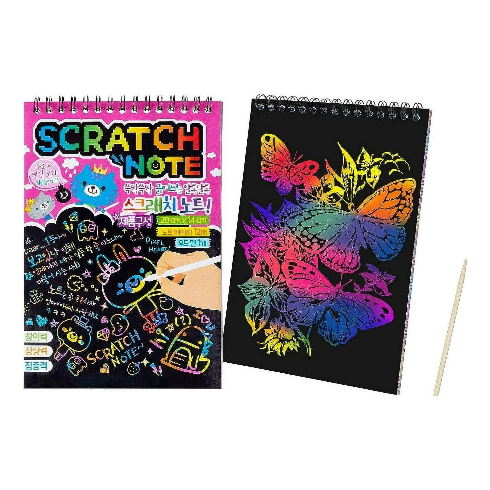 X4 Libreta Paper Note Scratch 20x14cm Dibujo Escolar Niños | Lider
