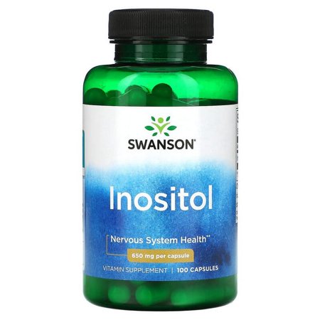 Swanson Inositol, 650 Mg 100 Cápsulas Sin Sabor