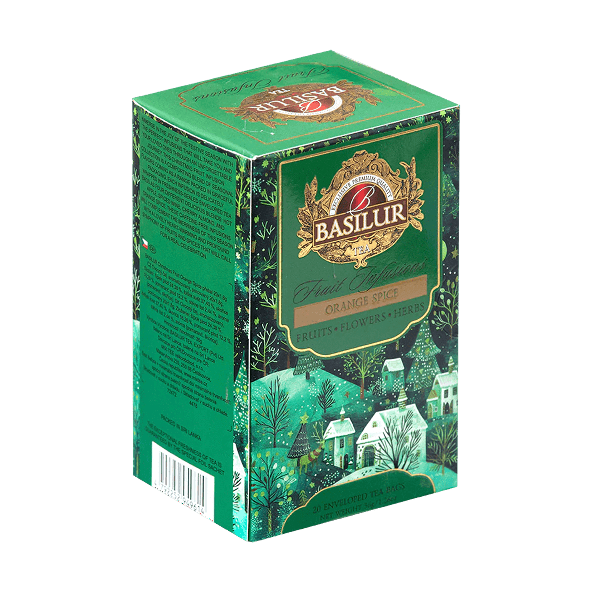 Fruit Infusion - Infusión De Naranja Canela - 20 Bolsas - Basilur | Lider