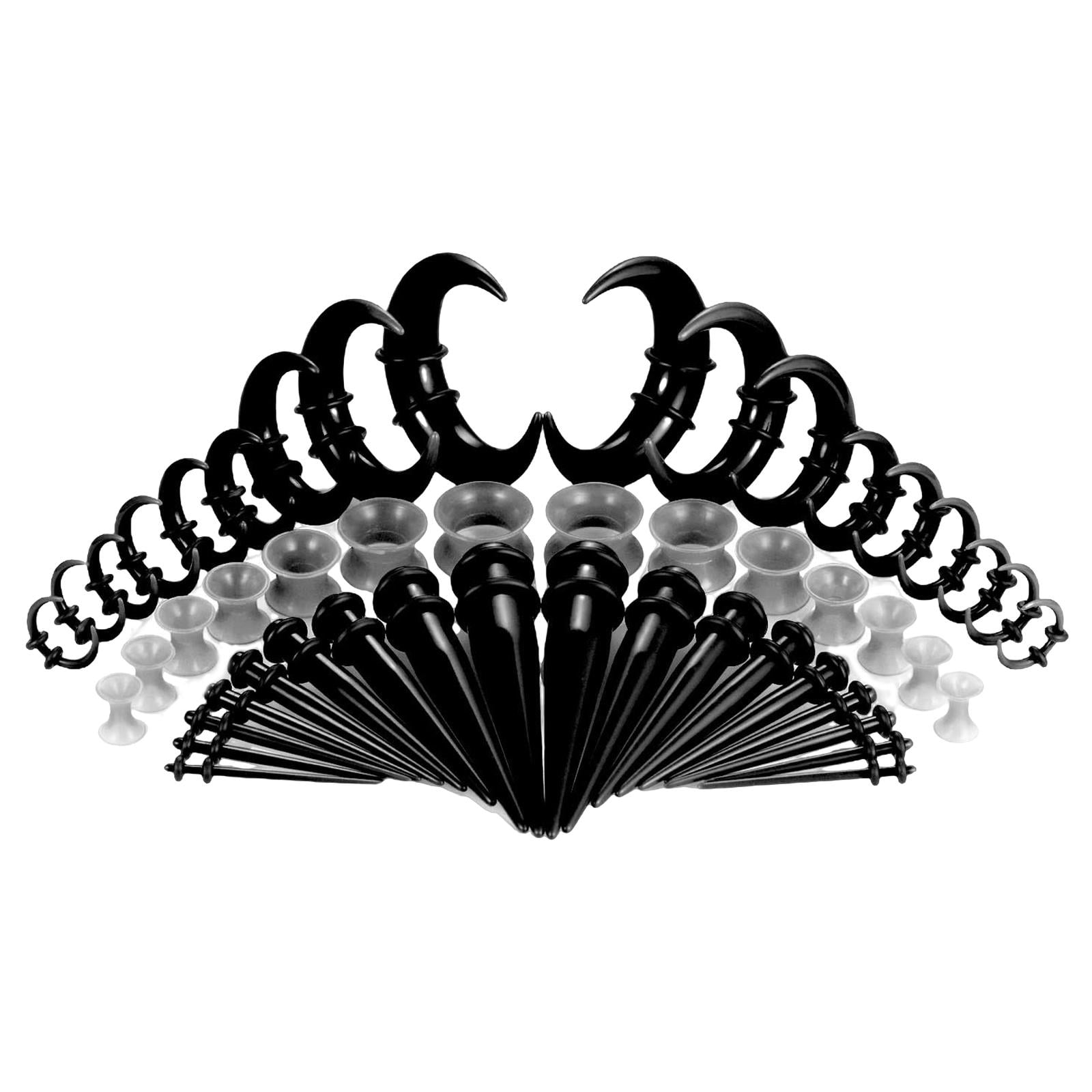 50x Ear Spike Stretcher Expander Tunnel Taper Plug Piercing Para El ...