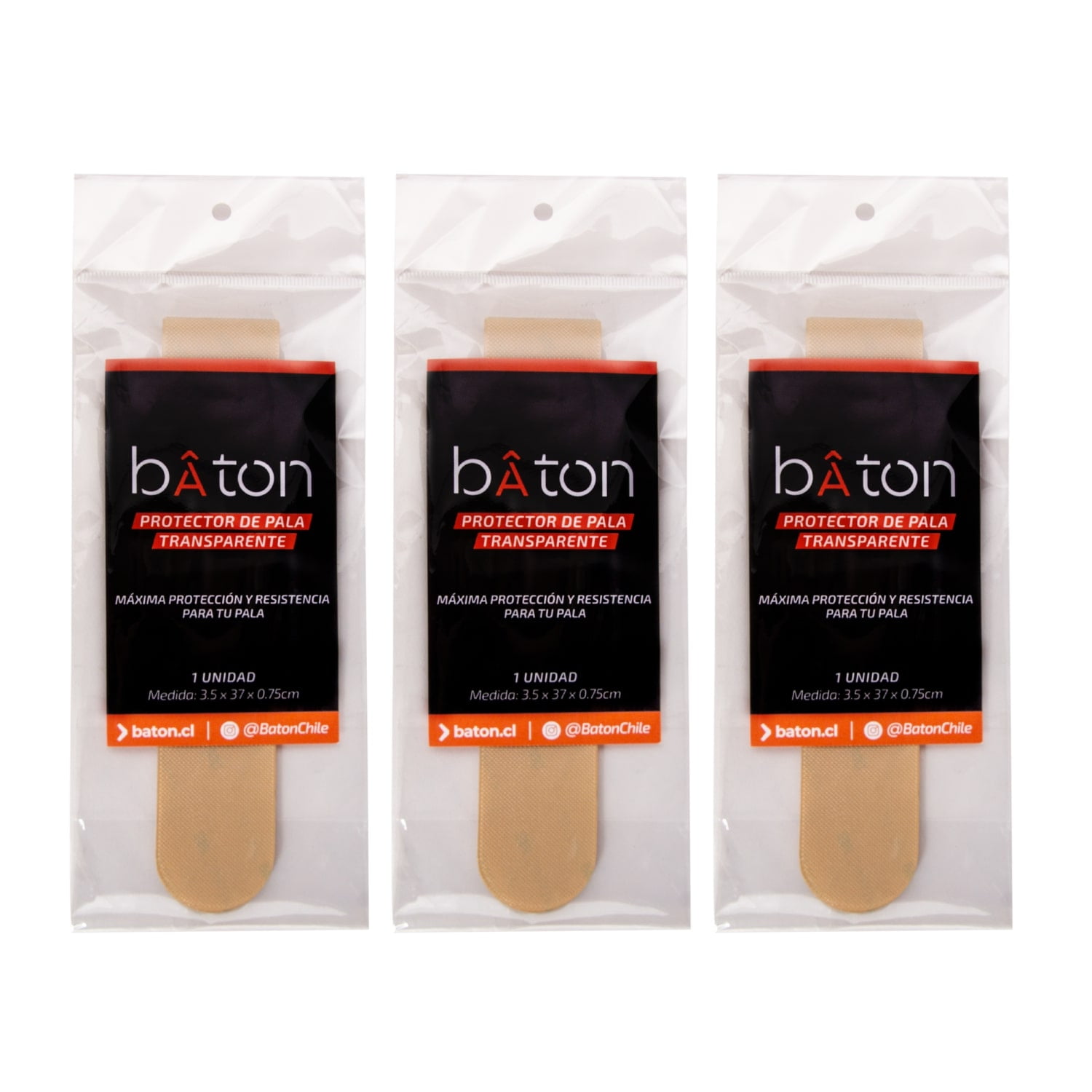 Pack de 3 Protectores Pala Padel Transparentes | Lider