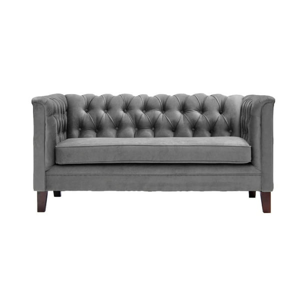 Sofá Victoria 2C Felpa Gris | Lider