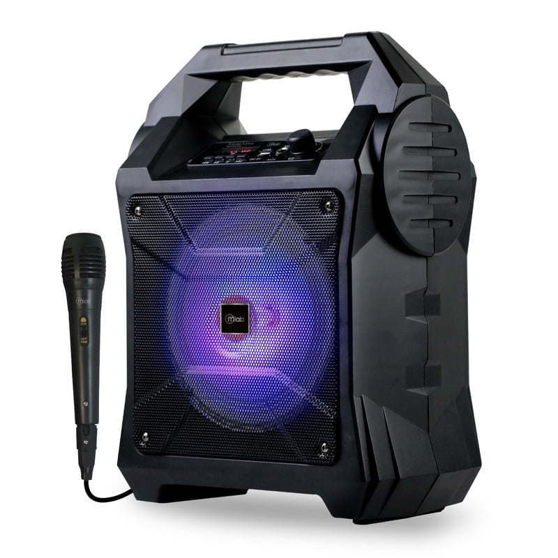 MICROLAB KARAOKE SUITCASE OUTDOOR MIC BT BLACK | Lider