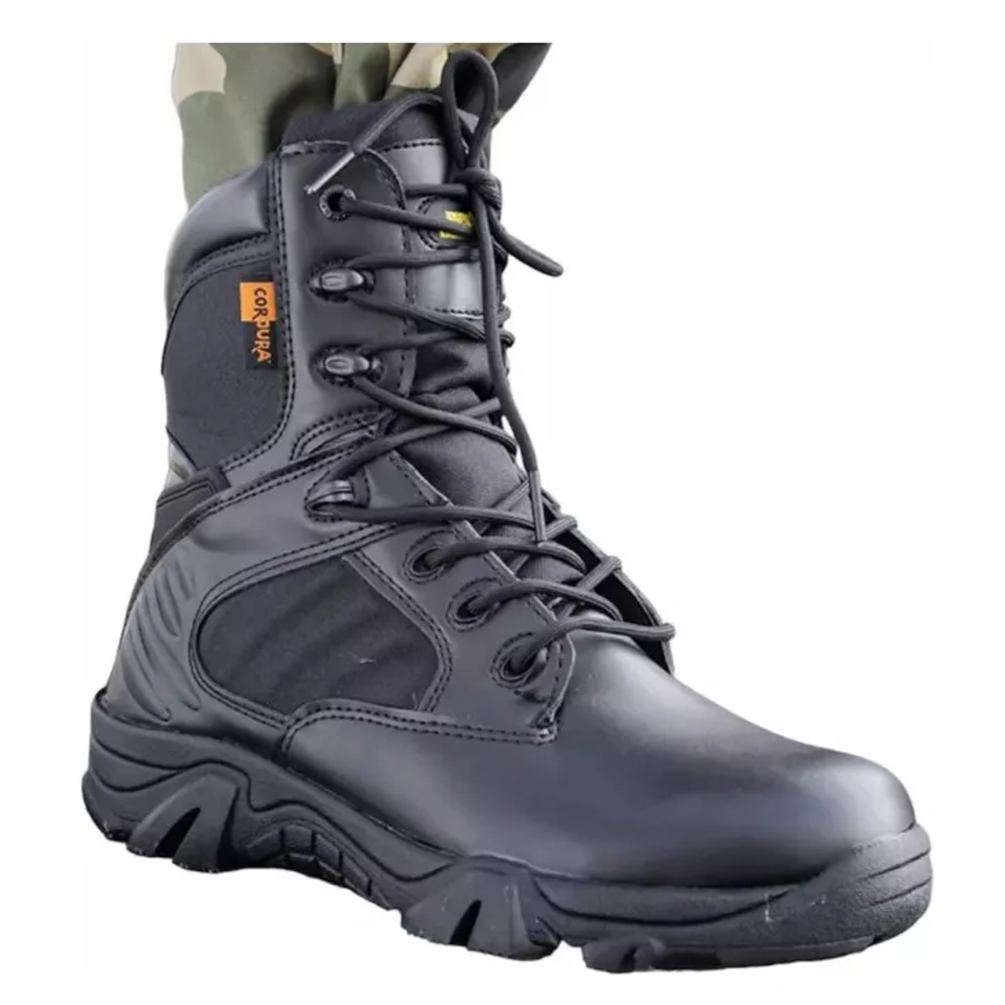 Botas Tacticas Militares Delta Caña Alta Negro Talla 43 | Lider