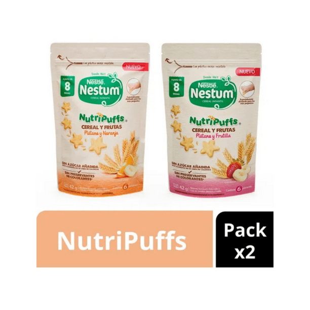 Pack x2 nutripuffs cereal y frutas | Lider