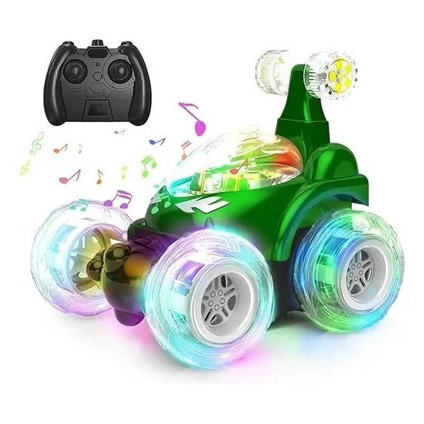 Auto Loco Crazy Car Luces Sonido Control Remoto Acrobatico | Lider