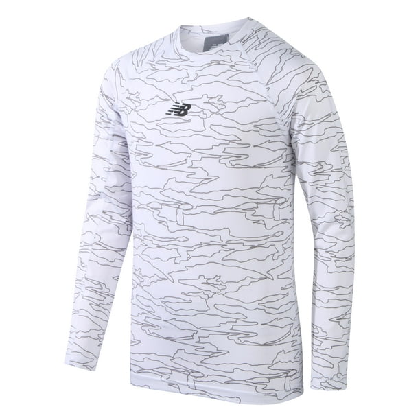 Base Layer Top New Balance Boys, aislante de compresión, 8 años, blanco ...
