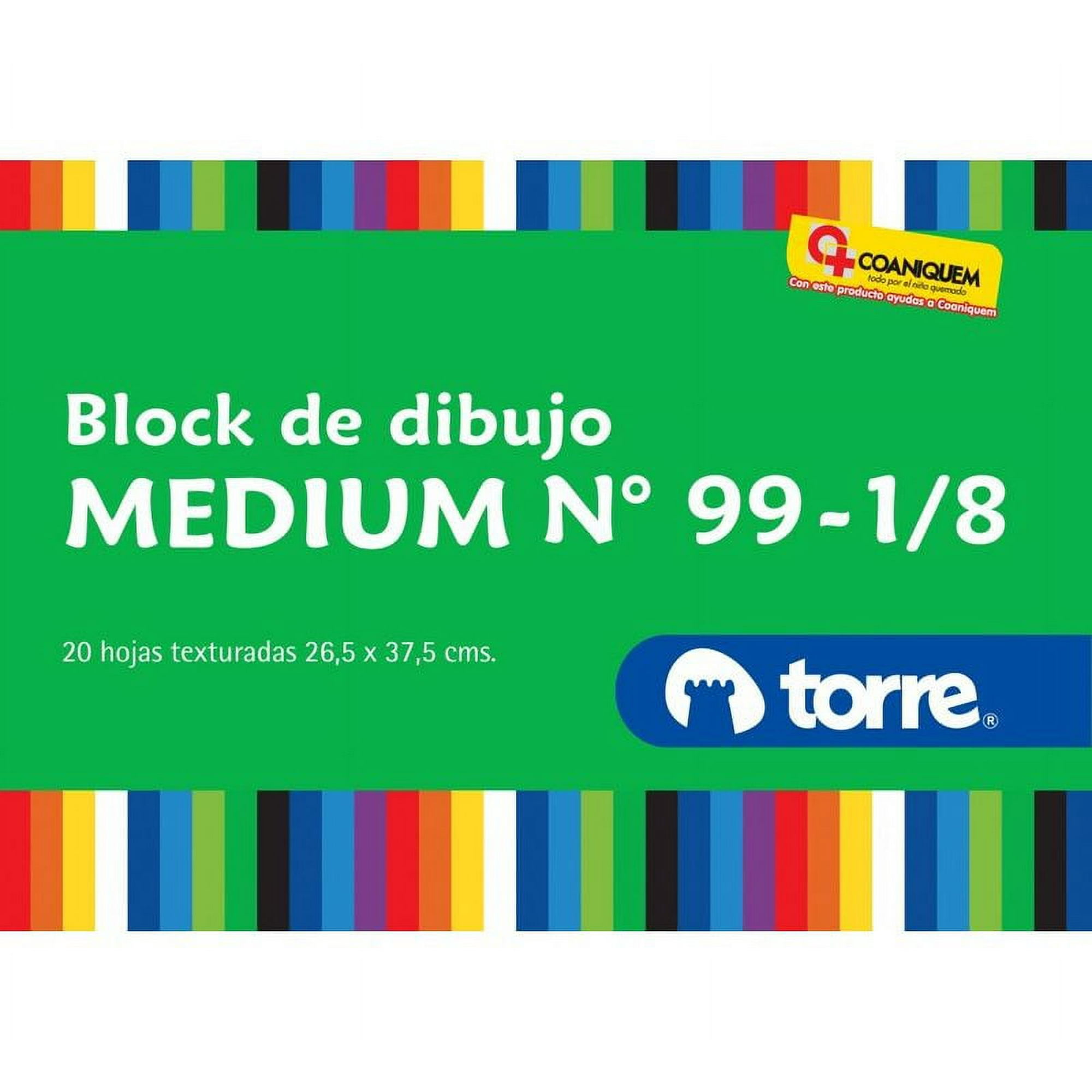 Block Dibujo Medium 99 1/8 20 Hojas Torre | Lider