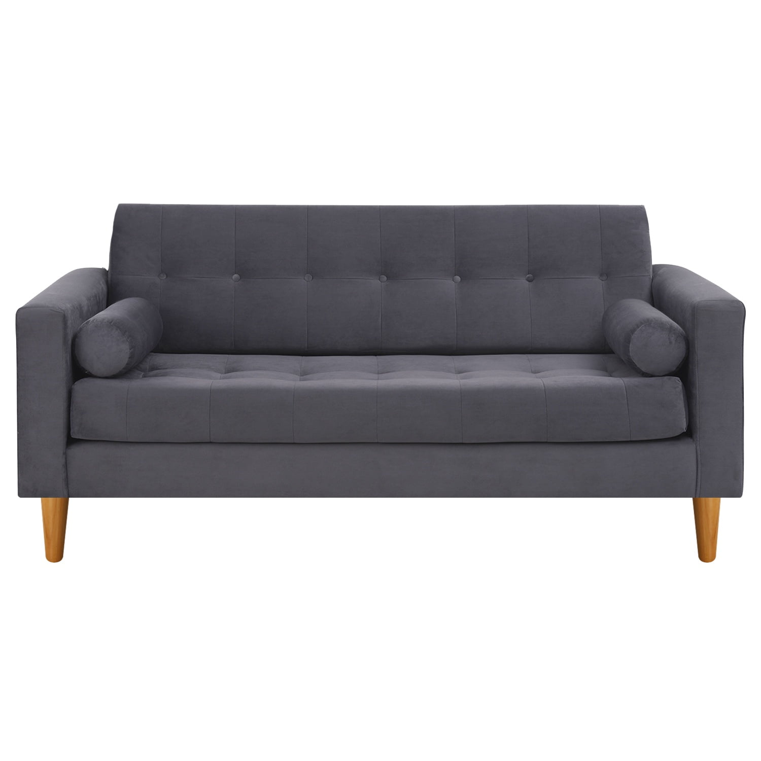 Sofa Retro 3c Felpa 04 Gris | Lider