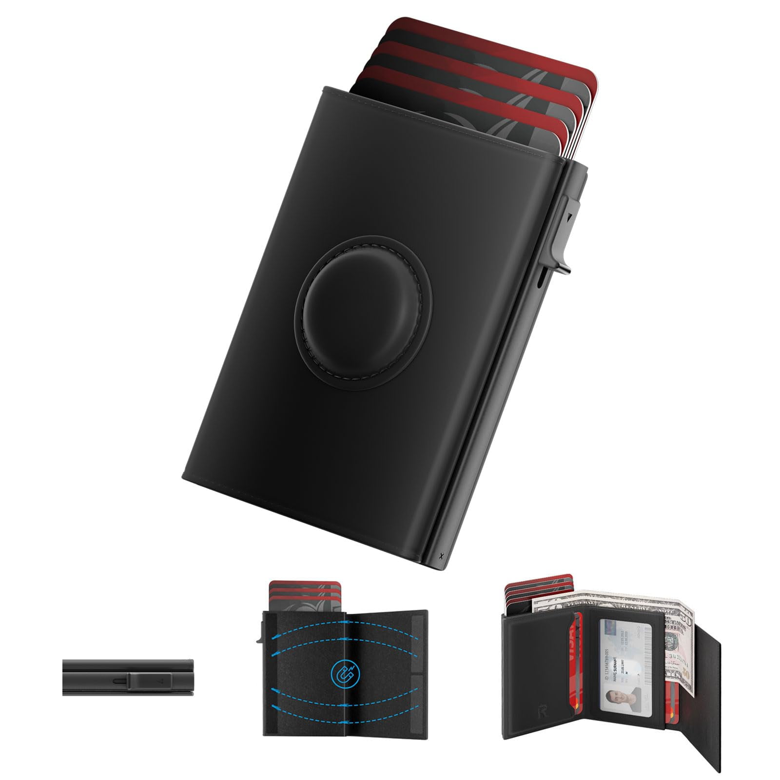 Billetera ROYAL KIT Smart para hombre con soporte para AirTag RFID ...