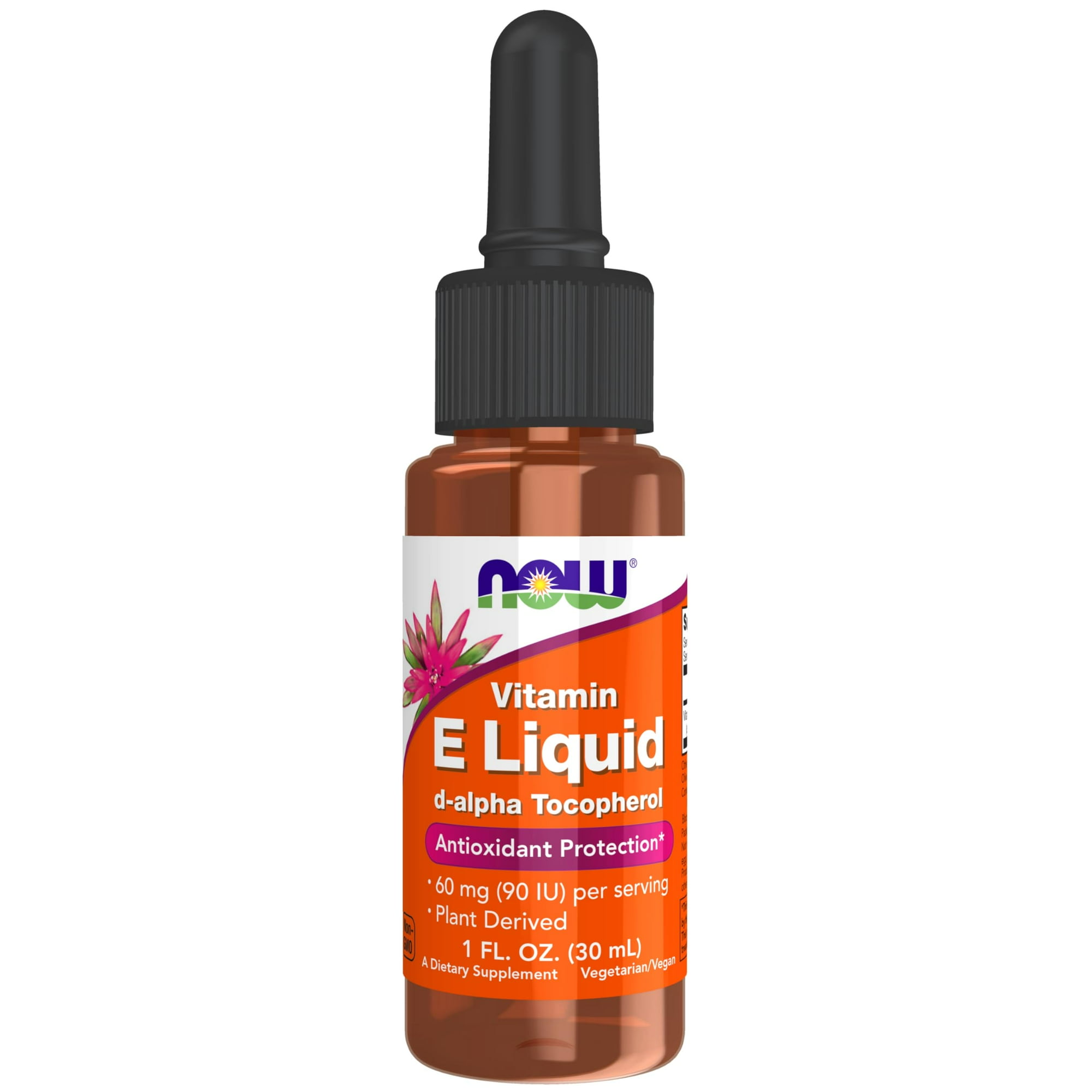 Líquido de vitamina E natural Supplement NOW Foods, 120 ml | Lider