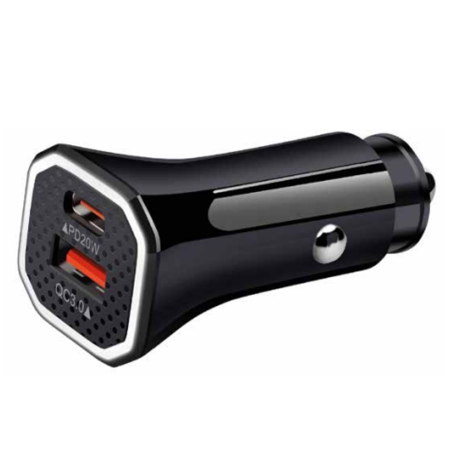 Cargador Automovil 3 Usb Carga Turbo Qc Negro | Lider