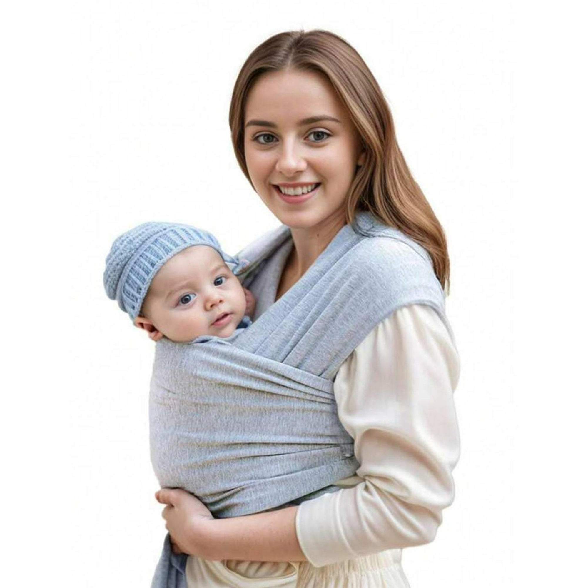 FULAR PORTABEBE ERGONOMICO ELASTICADO gris M | Lider