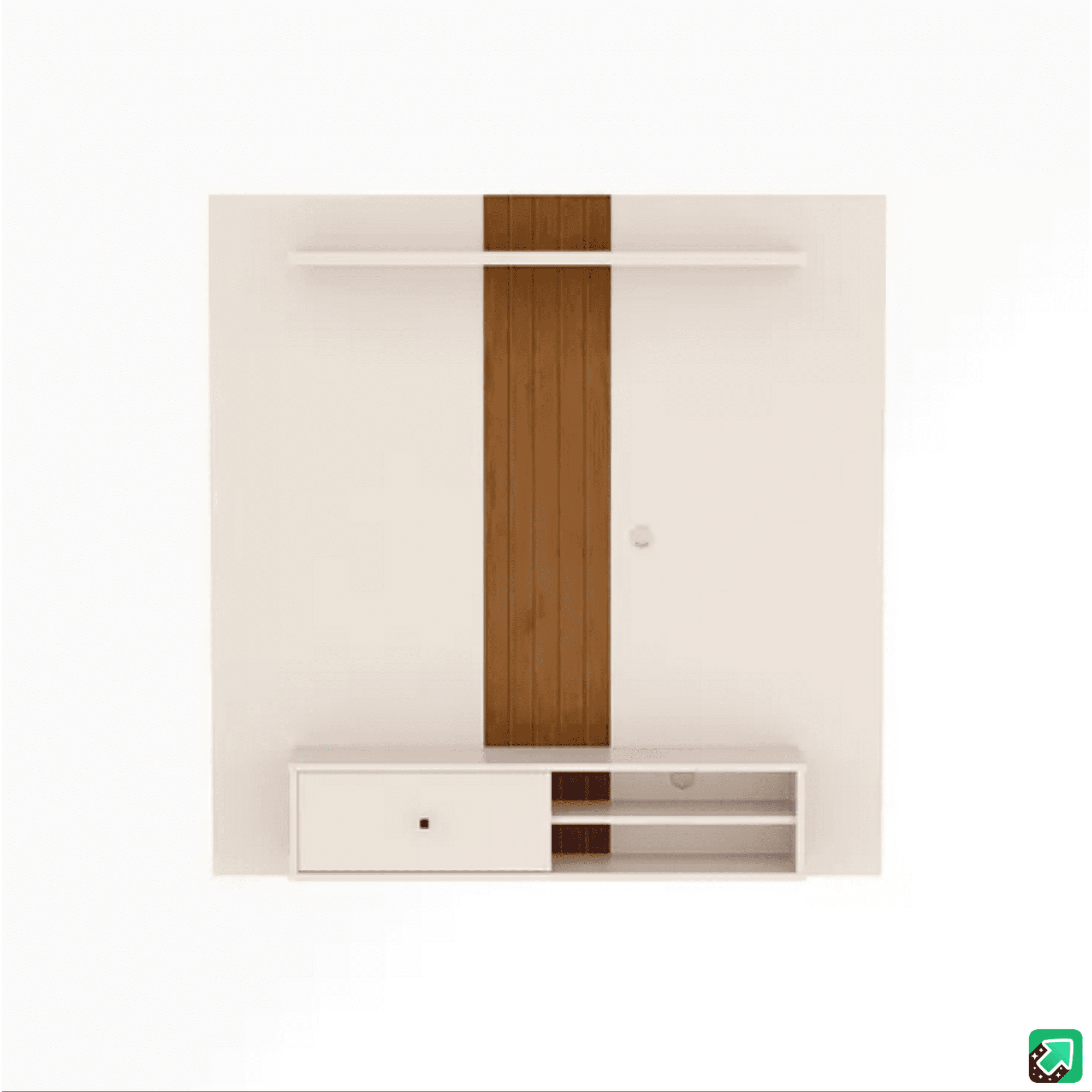 Rack Pared Perla Be Caramelo | Lider