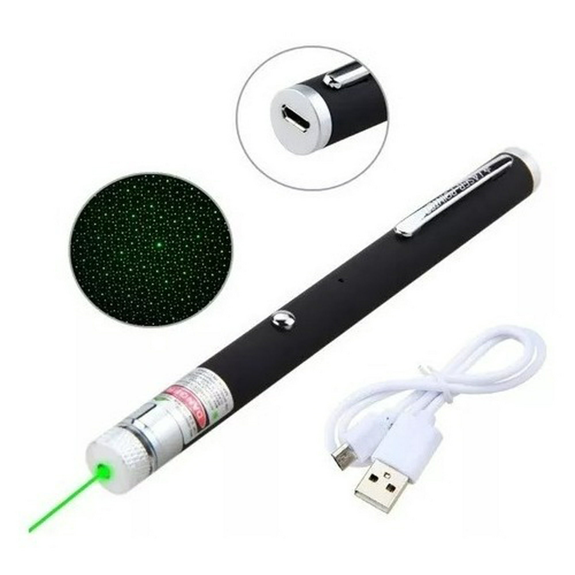 Puntero Laser Verde Caleidoscopio Recargable 1000mw Usb | Lider