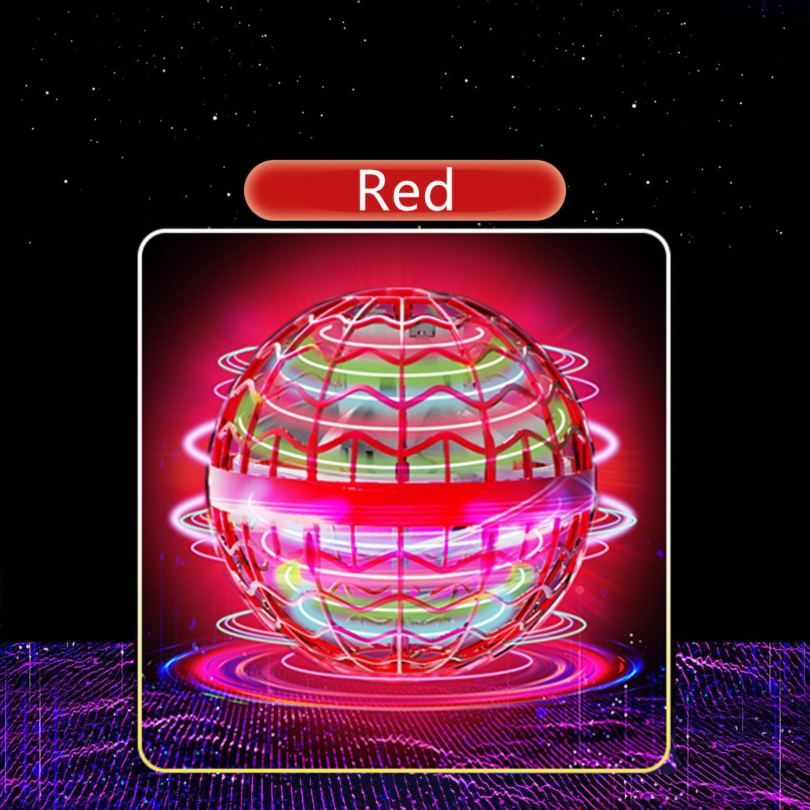 Flying Ball Spinner Boomerang Flyorb Magic With LED Lights Drone Hover ...
