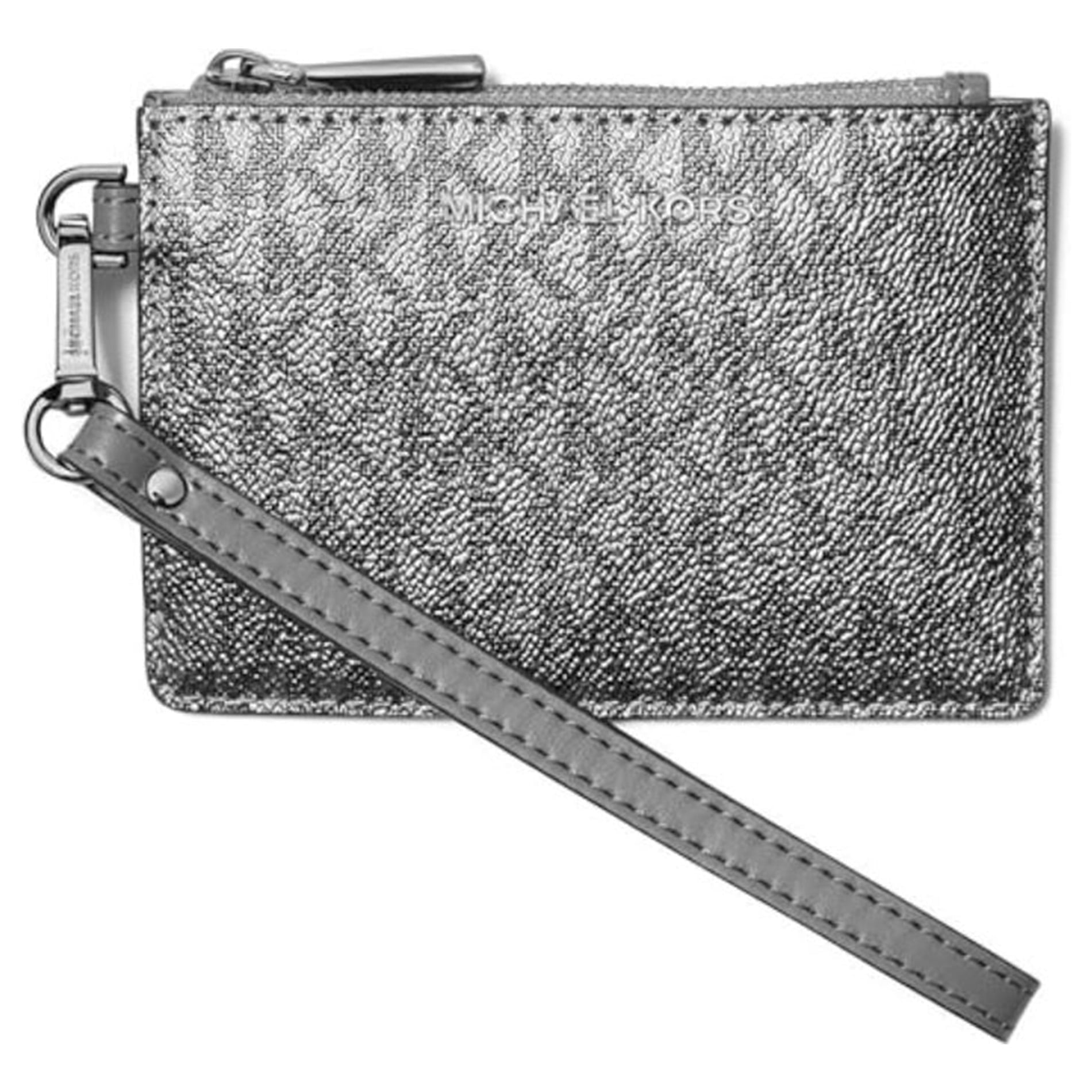 Monedero Michael Kors Jet Set Monedero Pequeño para Mujer Plata Oscura ...