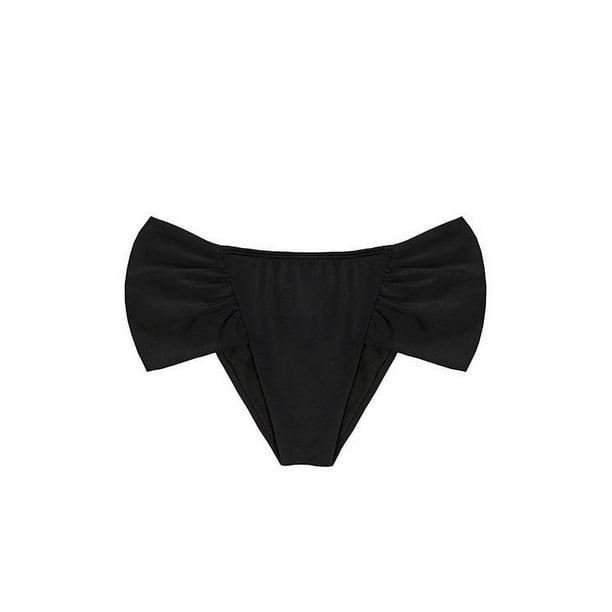 Bikini Calzón Con Laterales Drapeados Negro S | Lider