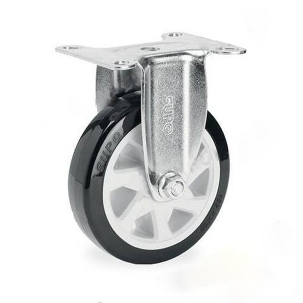 Z05 PU Rueda Fija Base Plana 150mm | Lider