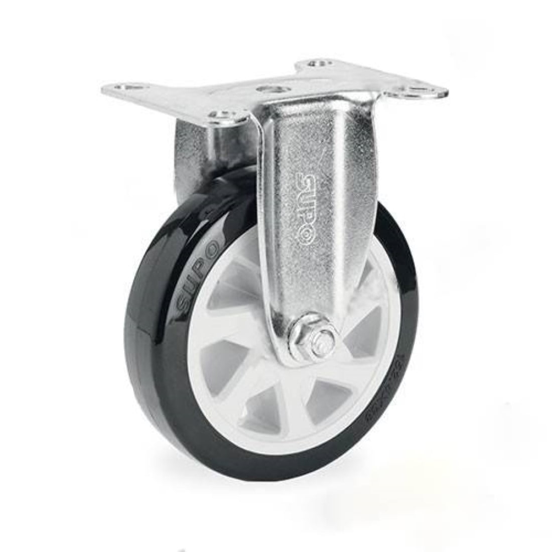 Z05 PU Rueda Fija Base Plana 150mm | Lider