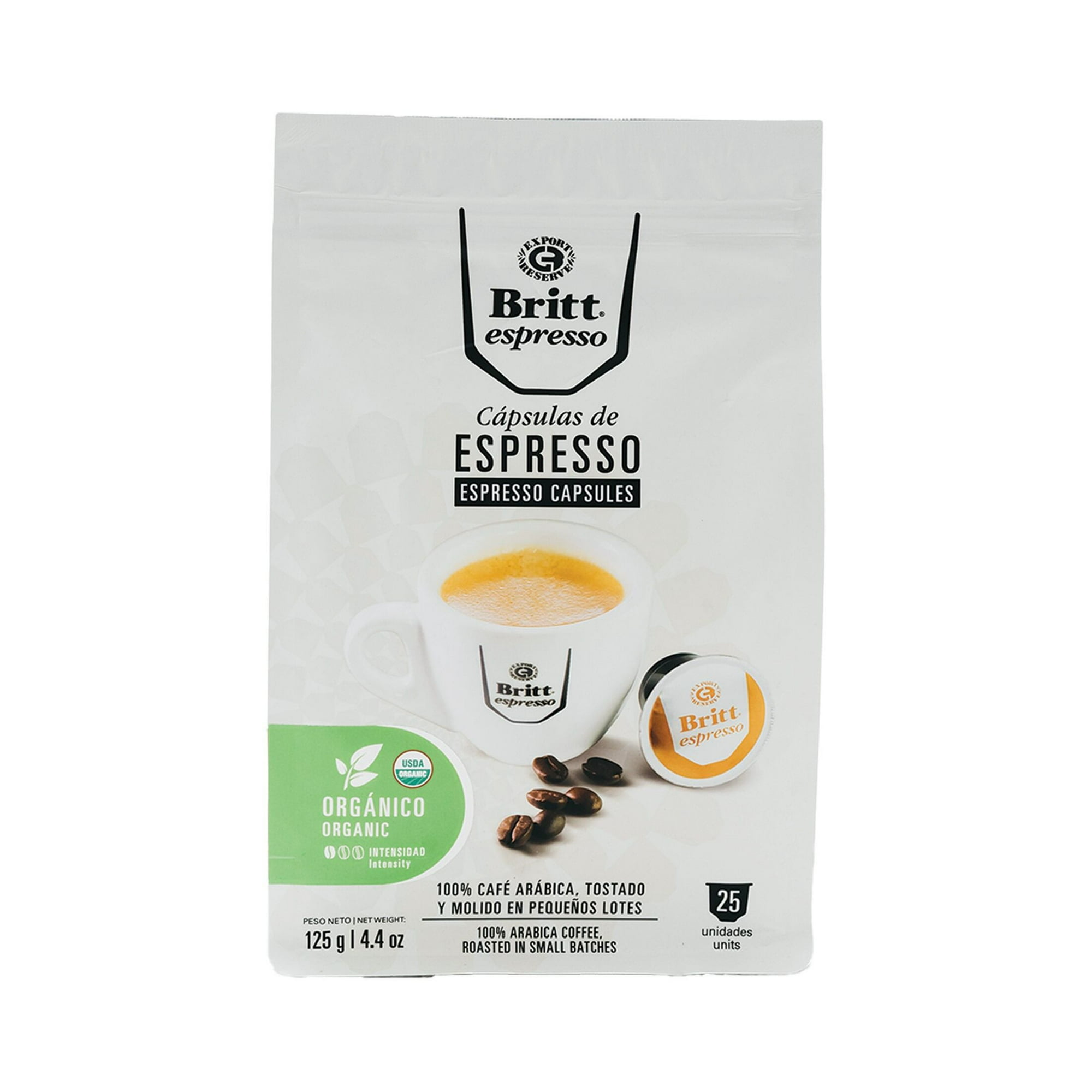 Britt Espresso Organico 25 Capsulas | Lider
