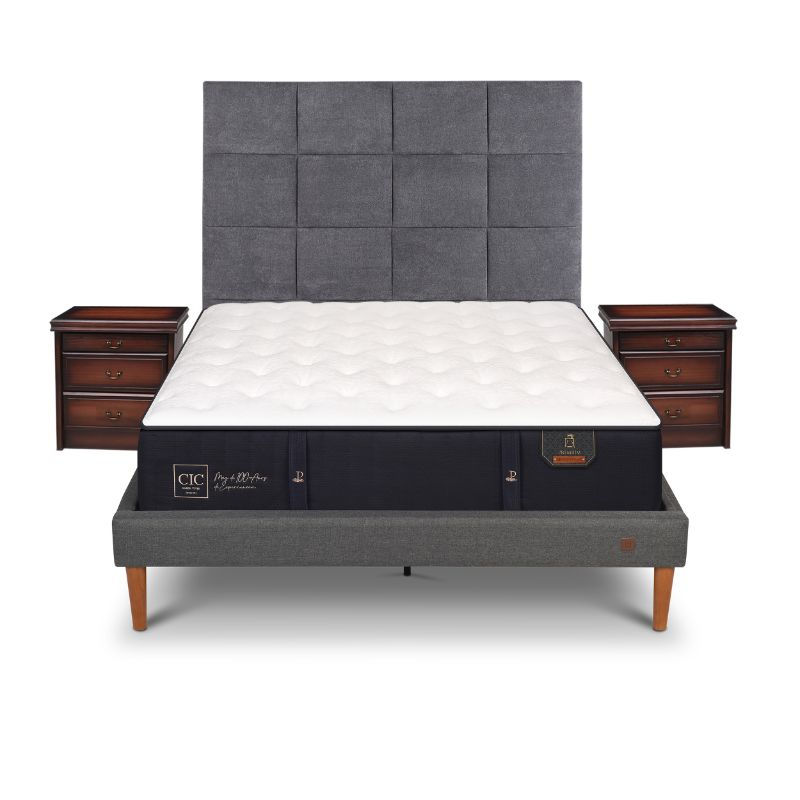 Cama Europea Curve Premium 2 Plazas Tamesis S/T | Lider